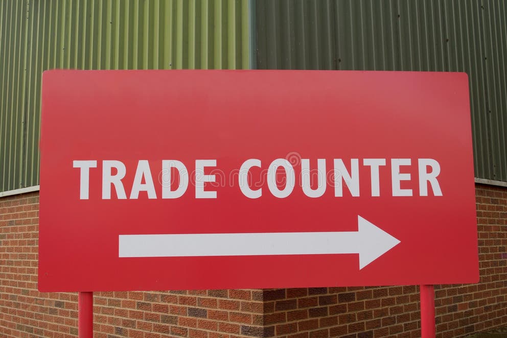 Trade counter stock photo. Image of sign, outside, exterior - 65663336