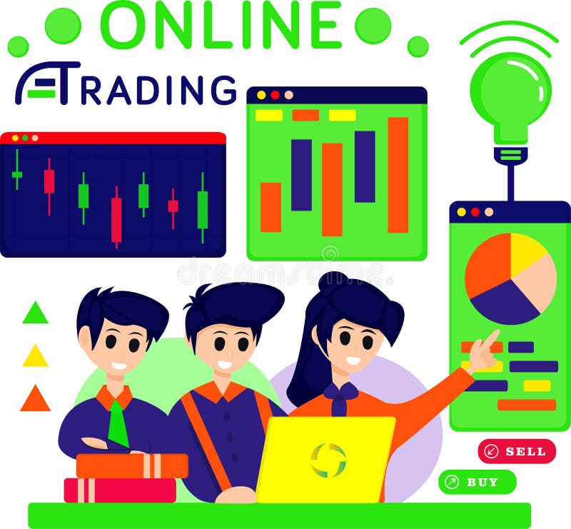 Coaching Business Trade Crypto Character Concept Stock Vector ...