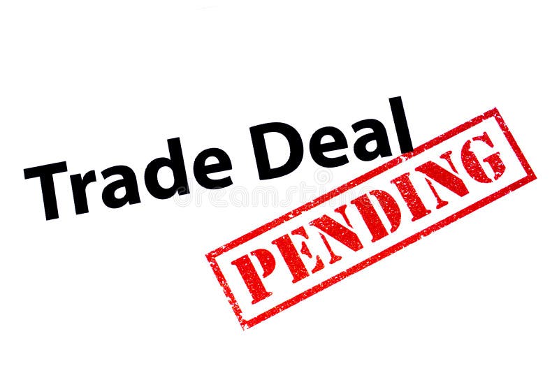 Trade Deal Pending stock photo. Image of exports, imported - 180652354
