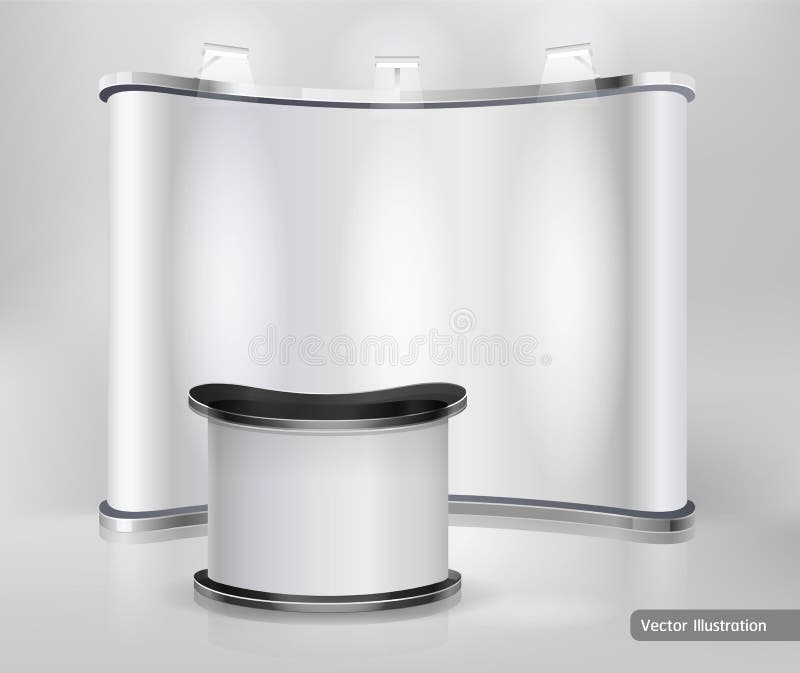 Trade stand stock vector. Illustration of exhibition - 25005679