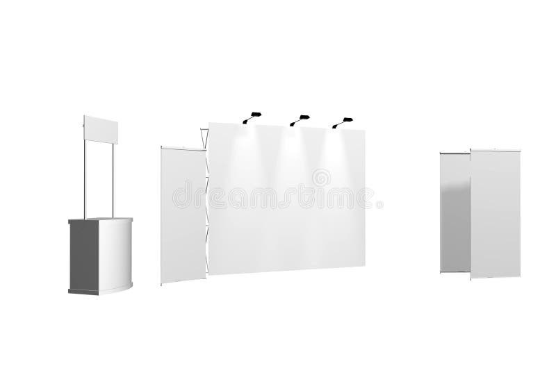 Trade Exhibition Stand, Exhibition Round, 3D Rendering Visualization of ...