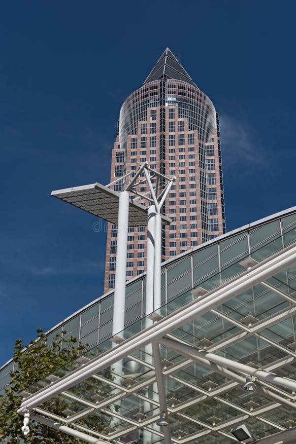 The Trade Fair Tower, Messeturm and Hall Editorial Photography - Image ...