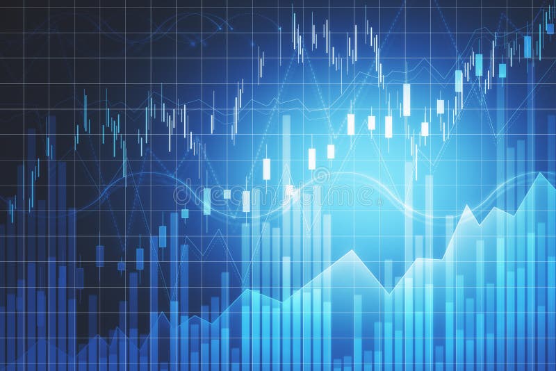 Trade and finance backdrop stock illustration. Illustration of abstract ...