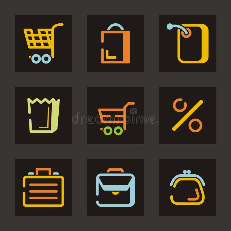 Trade Icon Series stock vector. Illustration of calculating - 1971913