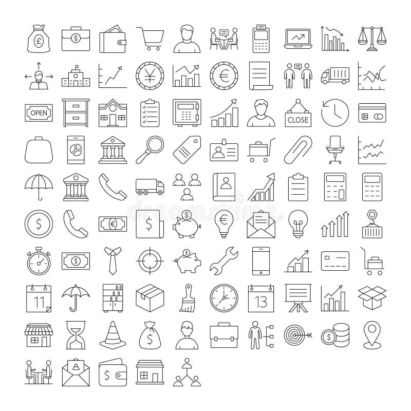 Trade Icons Pack Every Single Icon Can Easily Modify or Edit Stock ...