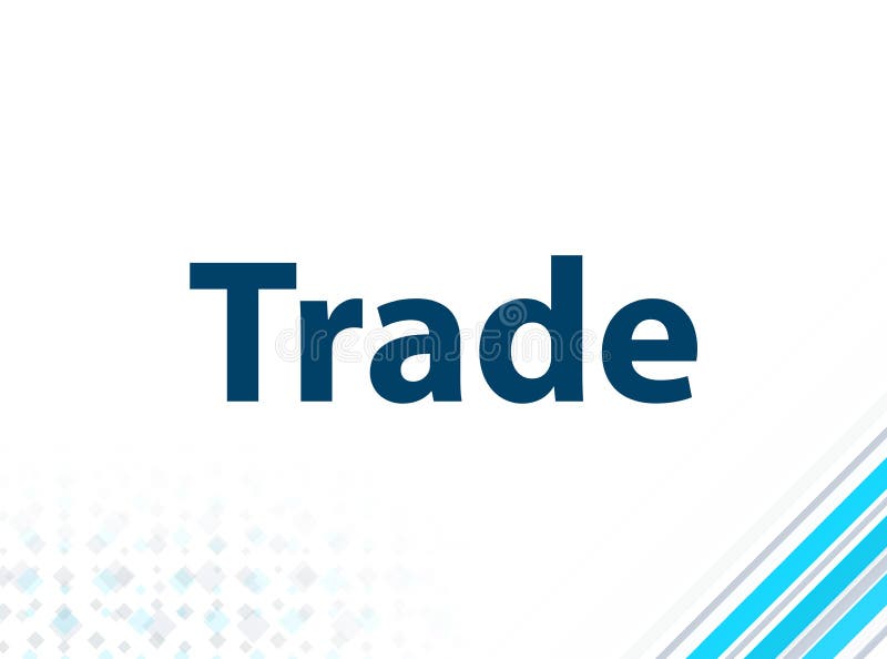 Trade Modern Flat Design Blue Abstract Background Stock Illustration ...