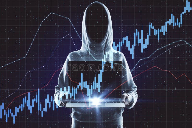 Trade and malware concept stock photo. Image of holding - 161681930