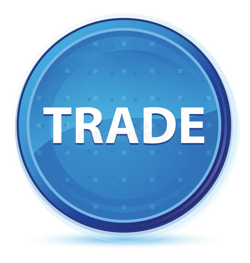 Trade Midnight Blue Prime Round Button Stock Vector - Illustration of ...