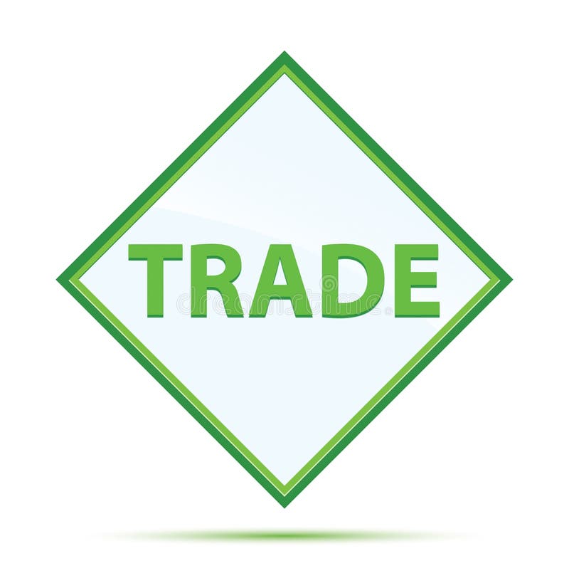 Trade Modern Abstract Green Diamond Button Stock Illustration ...
