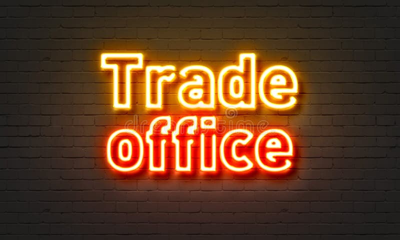 Office Neon Signs Set. Glowing Stationery Icons Stock Vector ...