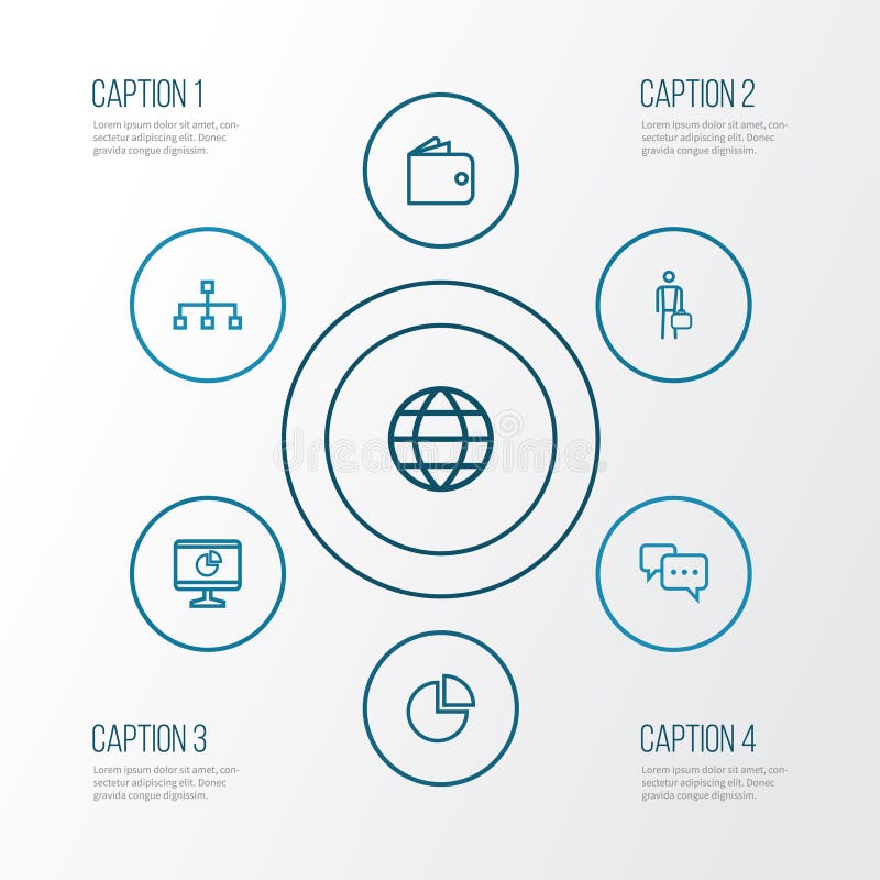 Trade Outline Vector Icons 3 Stock Illustration - Illustration of ...