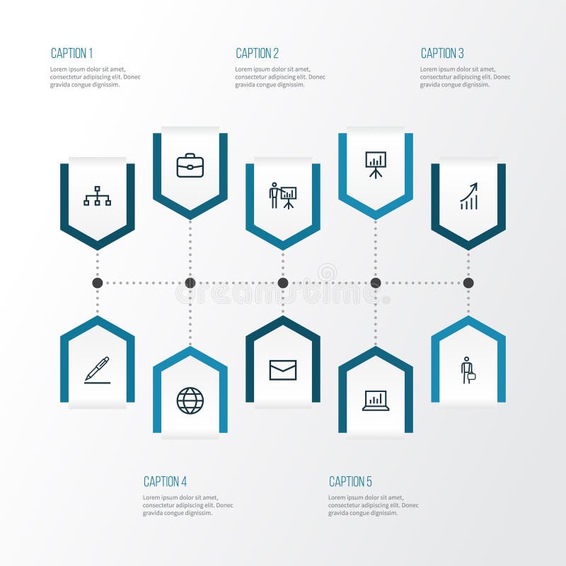 Trade Outline Vector Icons 3 Stock Illustration - Illustration of ...
