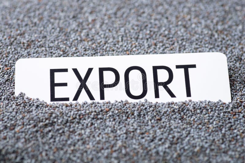 Trade of Poppy Seed between Countries Stock Image - Image of sell ...