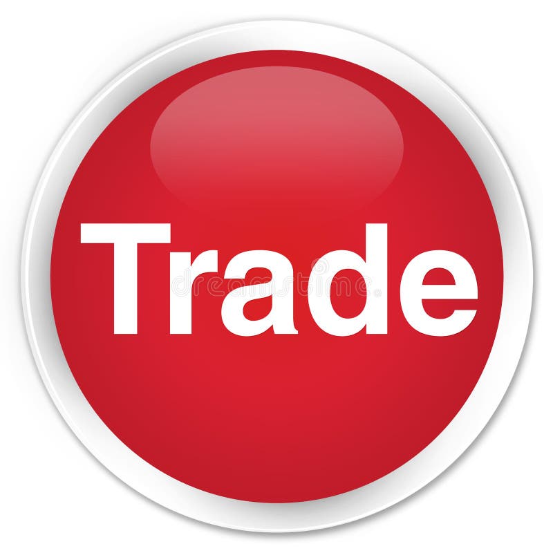 Trade Premium White Round Button Stock Illustration - Illustration of ...