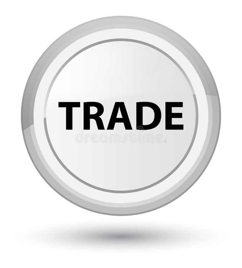 Trade Prime White Round Button Stock Illustration - Illustration of ...