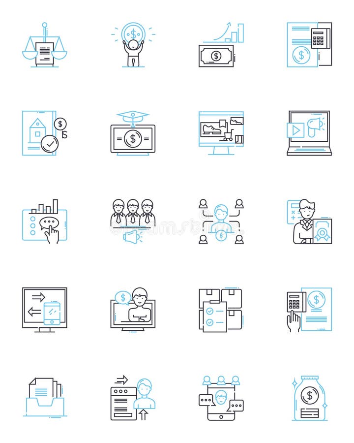 Trade Research Linear Icons Set. Analysis, Export, Import, Market ... Trade Research Linear Icons Set. Analysis, Export, Import, Market ...