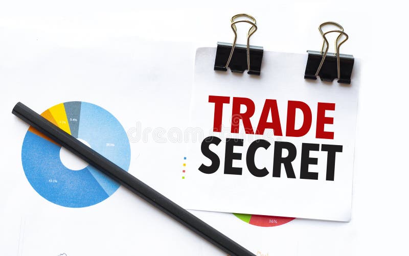 Trade Secret on Notebook with Charts and Pencil Stock Image - Image of ...