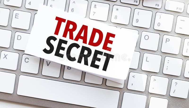 Trade Secret Written on Paper Sheet on a Computer Keyboard Stock Photo ...