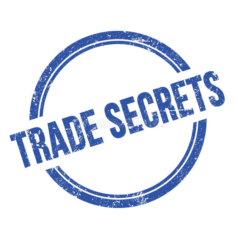 TRADE SECRETS Red Word on White Background Illustration 3D Rendering ...