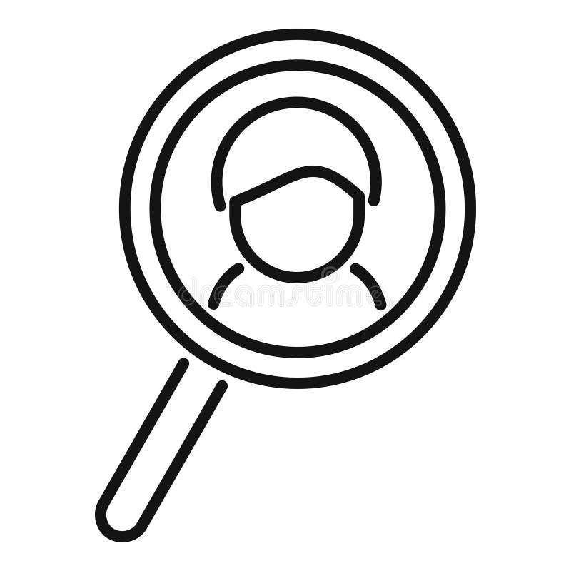 Trade Service Applicant Icon Outline Vector. Vitae Trade Stock ...