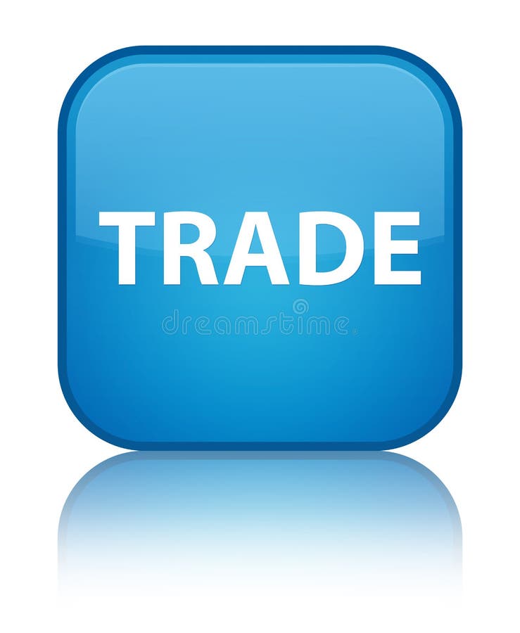 Trade Special Cyan Blue Square Button Stock Illustration - Illustration ...