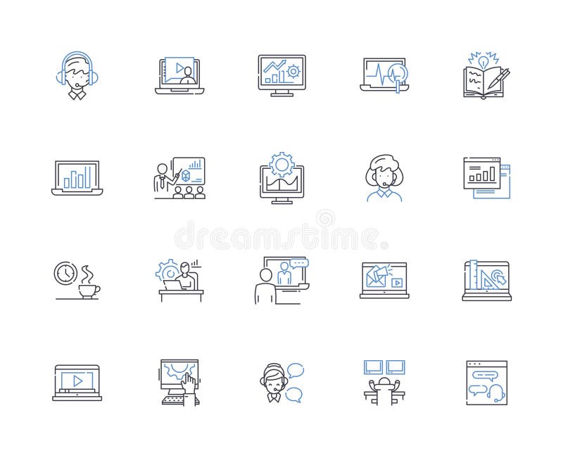 Trade Spot Line Icons Collection. Exchange, Import, Export, Goods ... Trade Spot Line Icons Collection. Exchange, Import, Export, Goods ...