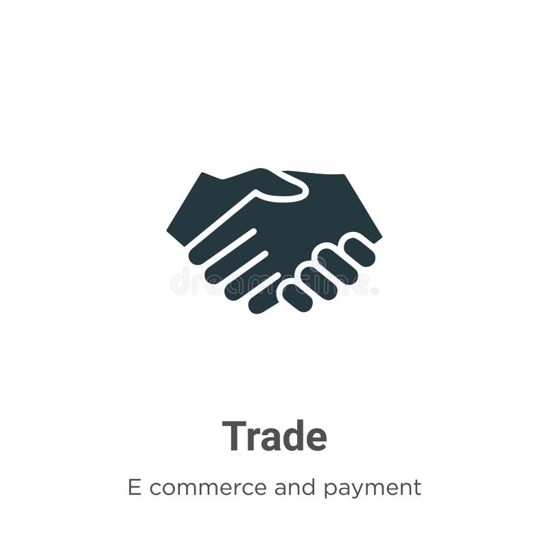 Trade Vector Icon on White Background. Flat Vector Trade Icon Symbol ...