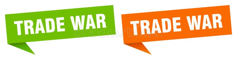 Trade War Banner. Trade War Speech Bubble Label Set Stock Vector ...