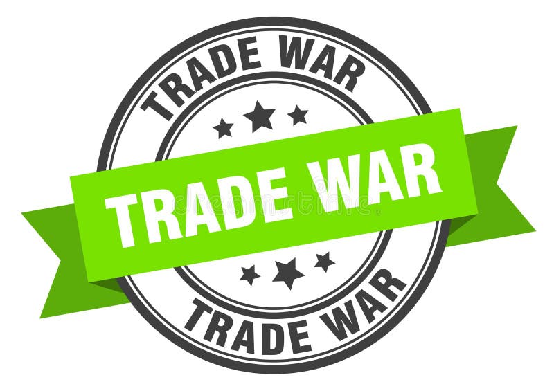Trade War Label. Trade War Round Band Sign Stock Vector - Illustration ...
