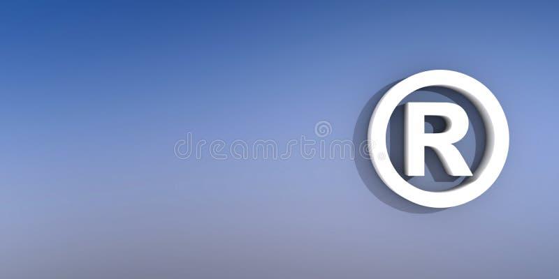 Trademark Symbol on Floor with Copy Space Stock Illustration ...