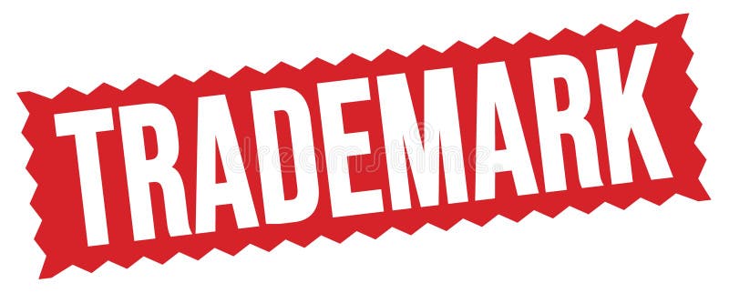 TRADEMARK Text Written on Red Stamp Sign Stock Illustration ...