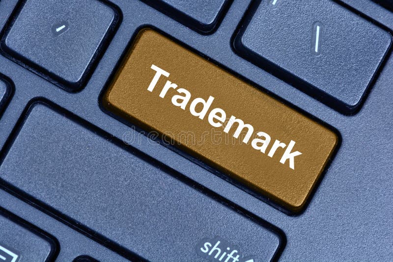Trademark Word on Computer Keyboard Stock Photo - Image of aspiration ...