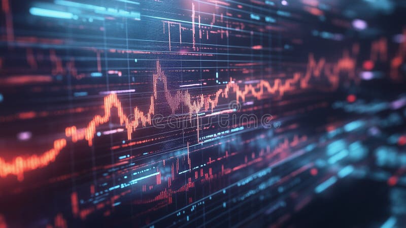 Trader Analyzing Data on Virtual Screen. Price Graph Stock Image - Image of computer, finance ...