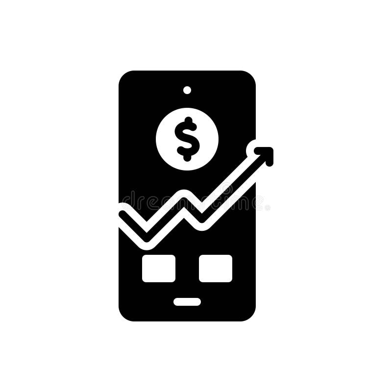 Black Solid Icon for Trader, Merchant and Dealer Stock Illustration ...