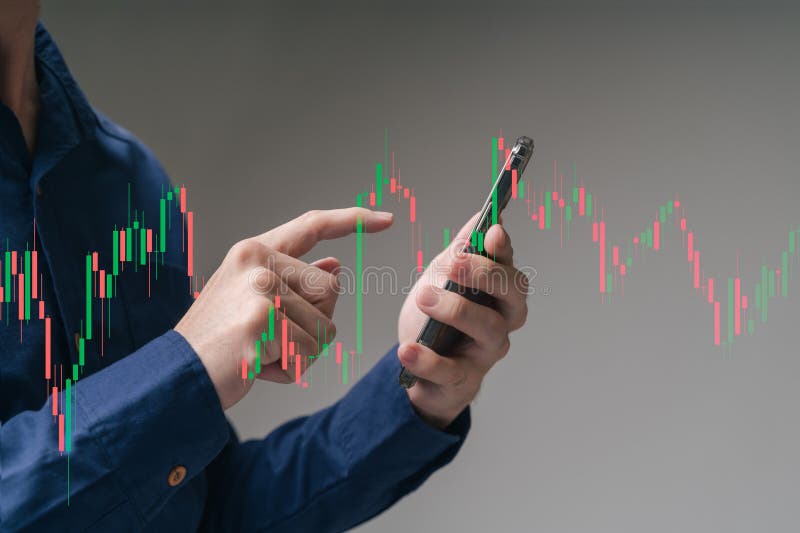 Trader, Investor, Businessman Pointing Smartphone on Online Trading ... Trader, Investor, Businessman Pointing Smartphone on Online Trading ...