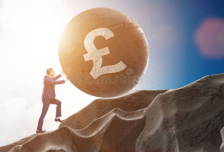 The Trader Trading in British Pound Stock Photo - Image of mountain ...