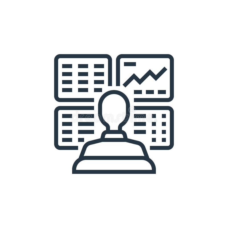 Trader, Vector Illustration Stock Vector - Illustration of outline ...