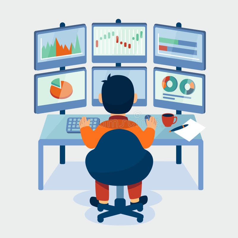 Trader Illustration Stock Illustrations – 8,912 Trader Illustration ...
