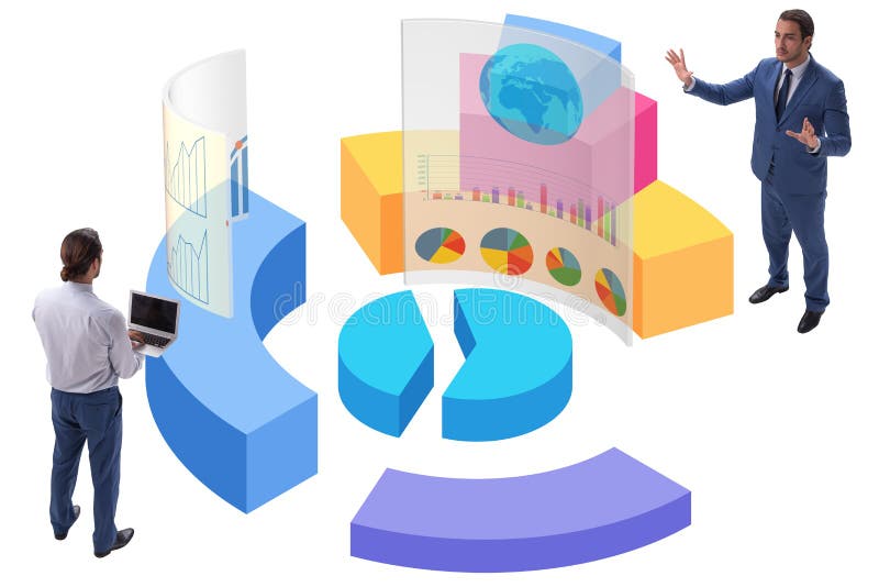 Trader Working in Technical Visualization Environment Stock Photo ...