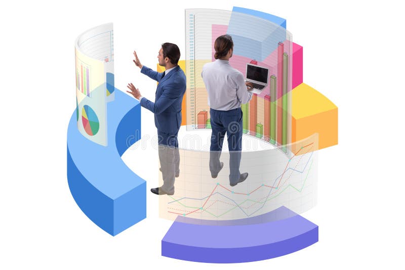 Trader Working in Technical Visualization Environment Stock Photo ...