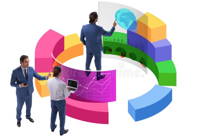 Trader Working in Technical Visualization Environment Stock Photo ...