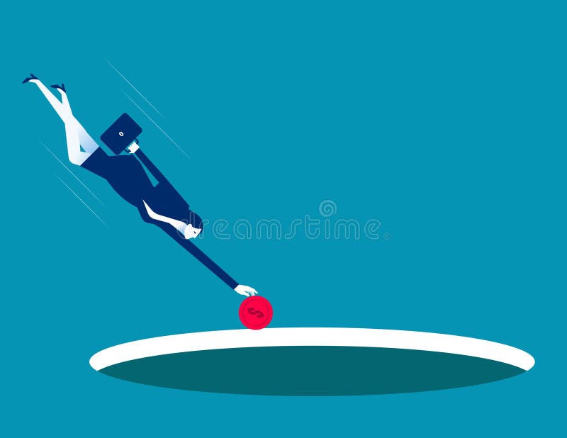 Traders and Coins Fall into Huge Caves. Decision Leads To Failure ...