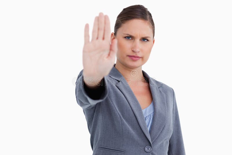 Stop hand sign stock photo. Image of gesture, human, person - 30444288