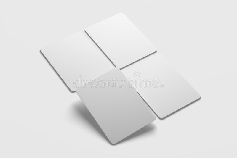 Trading Card Packaging 3D Rendering White Blank Mockup Stock ...