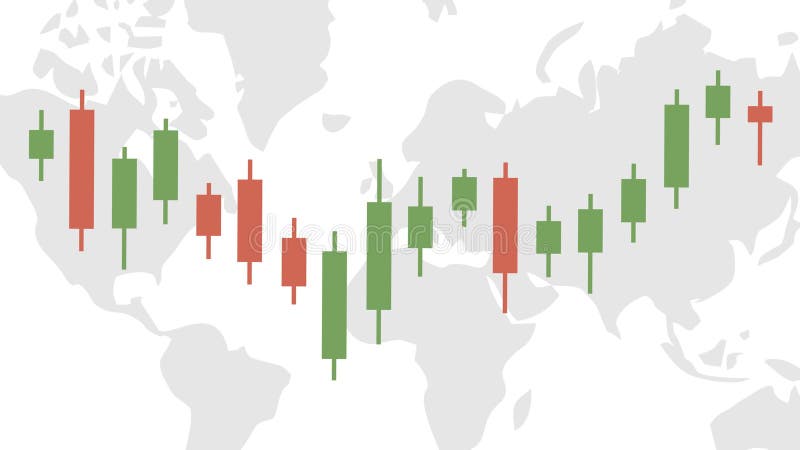 Trading Chart with Rising Pattern Stock Footage - Video of abstract ...