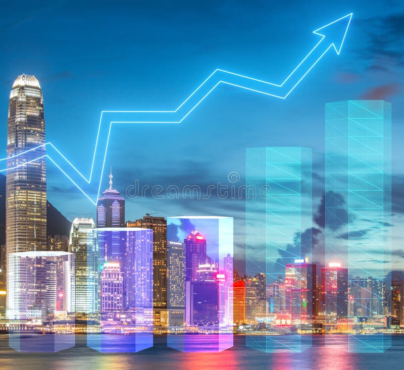 Trading Concept with Financial Chart Stock Photo - Image of concept ...