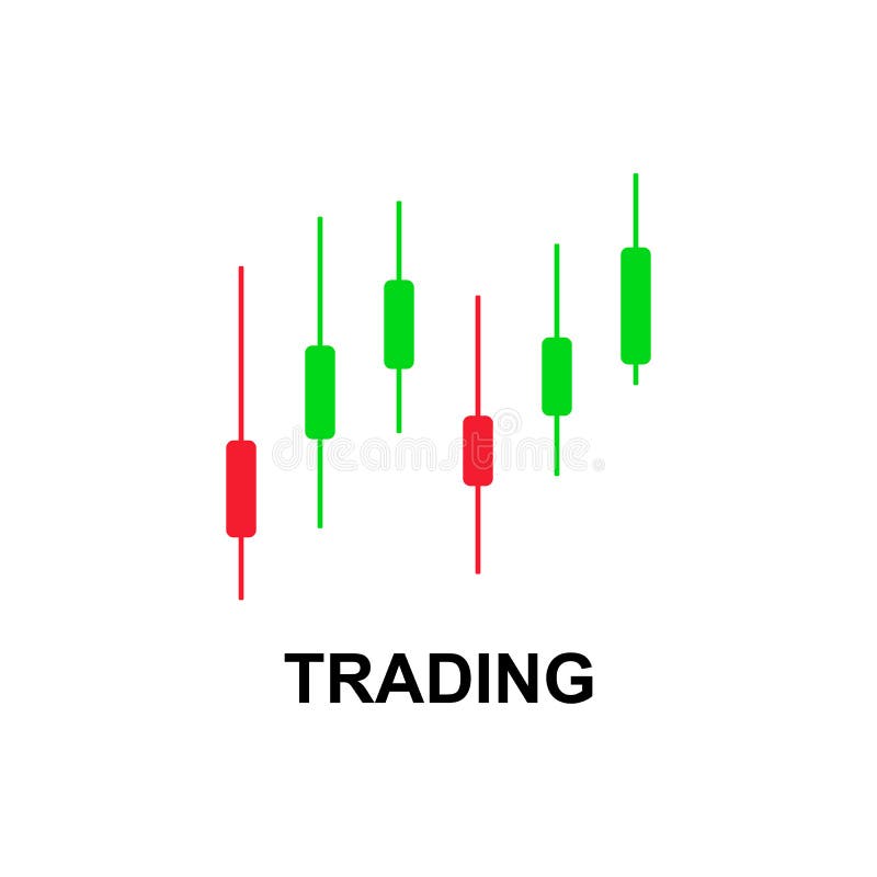 Trading Concept Sign on White Back Stock Vector - Illustration of data ...