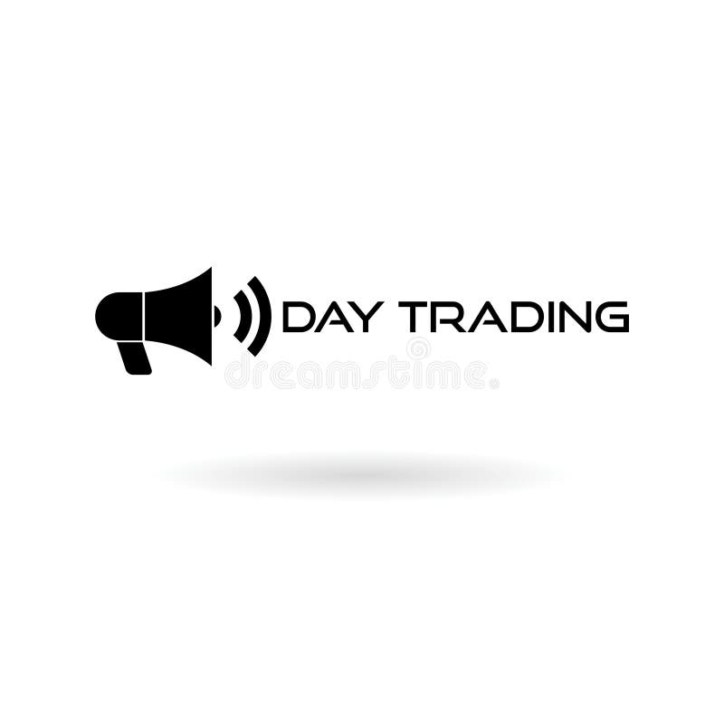 Trading Day Icon on White Background Stock Vector - Illustration of ...
