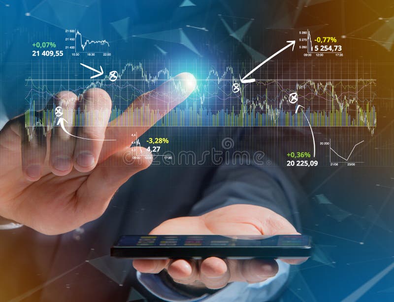 Trading Forex Data Information Displayed on a Stock Exchange Int Stock ...