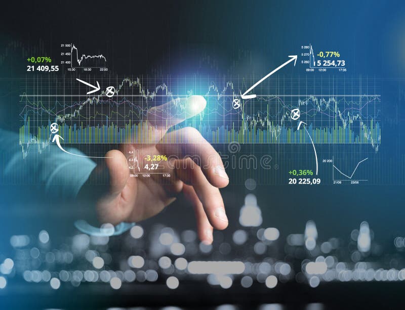 Trading Forex Data Information Displayed on a Stock Exchange Int Stock ...